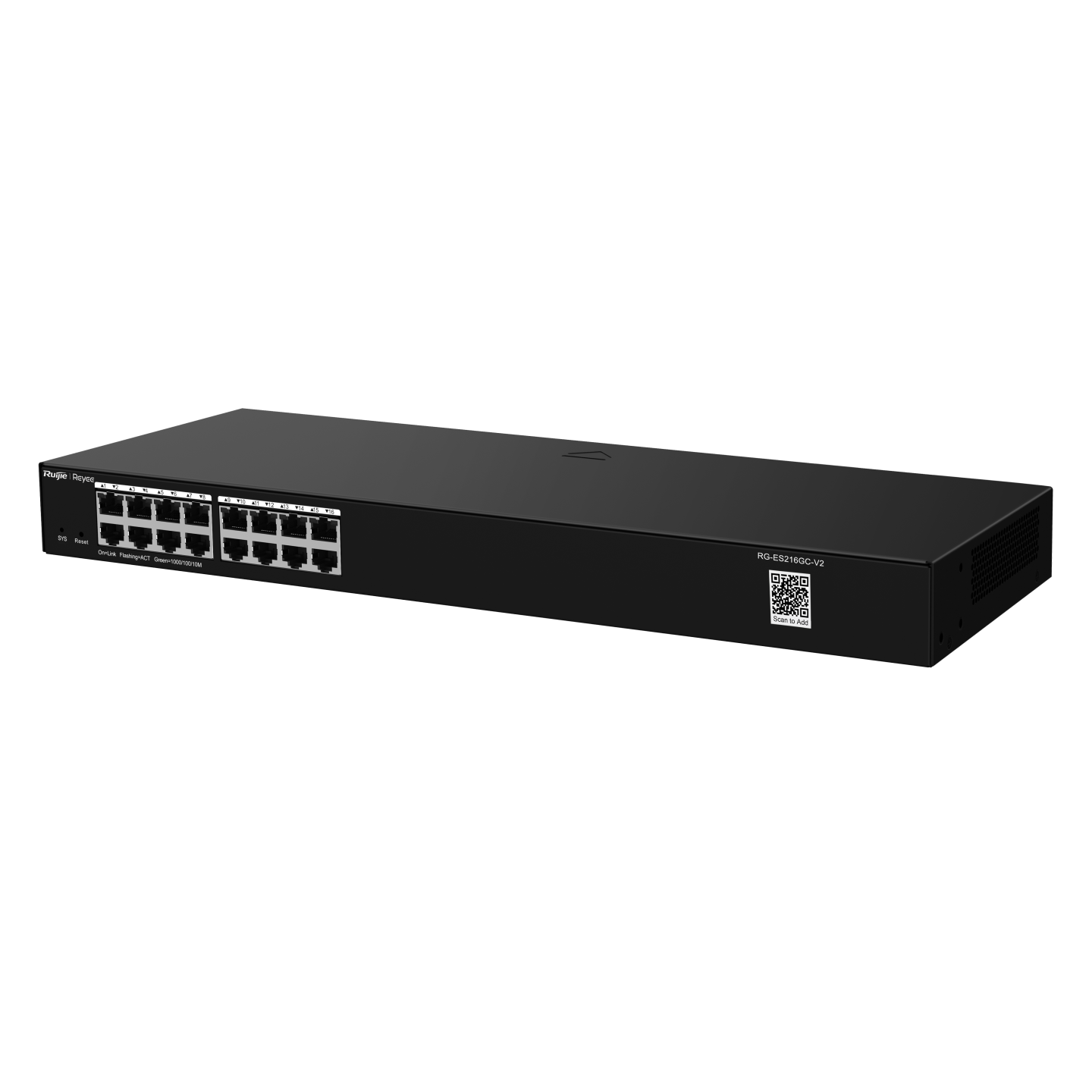 RG-ES216GC, 16-Port Gigabit Smart Cloud Managed Non-PoE Switch ...